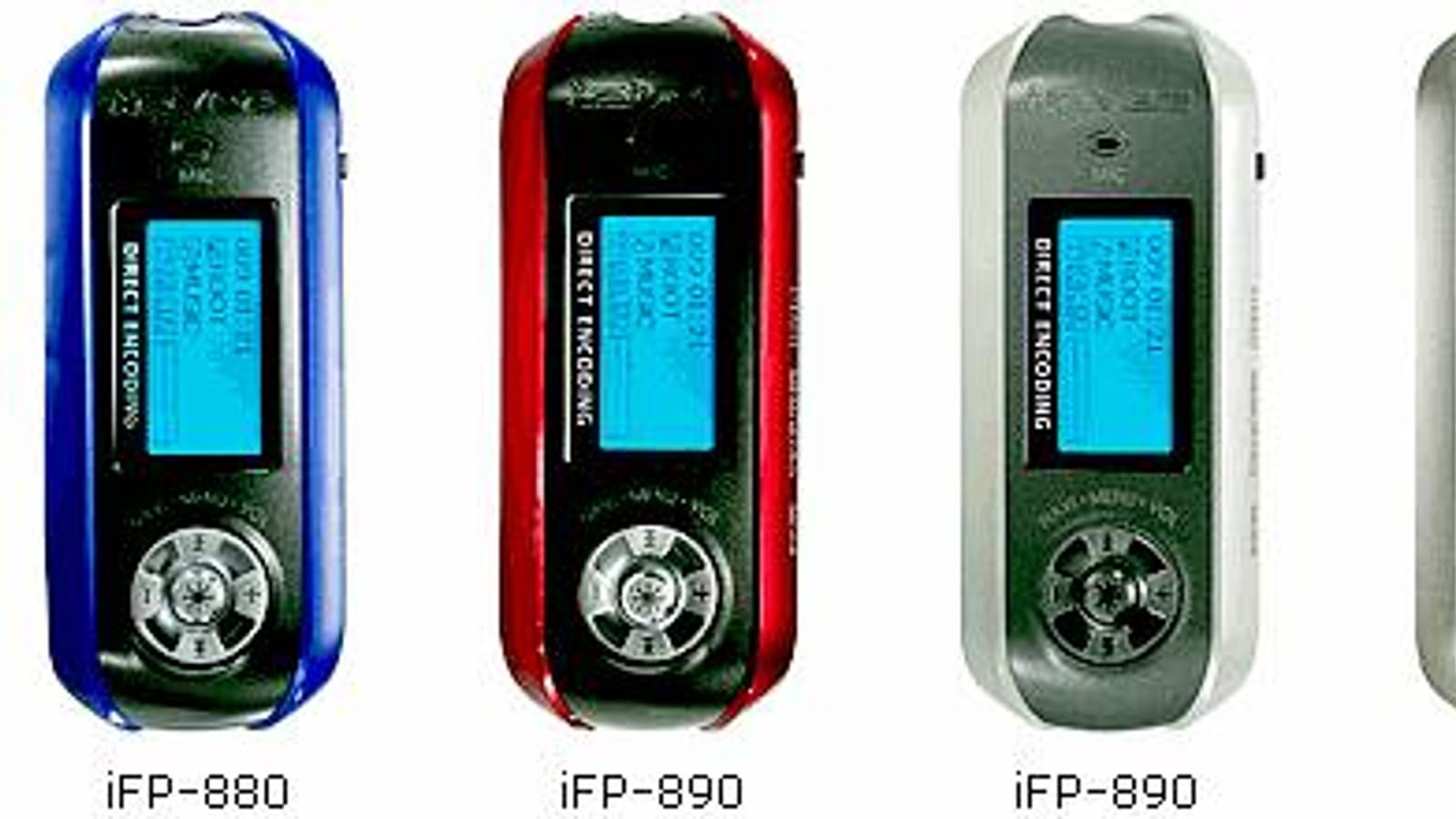 iRiver iFP-800: новая серия мини-плееров с поддержкой Ogg Vorbis