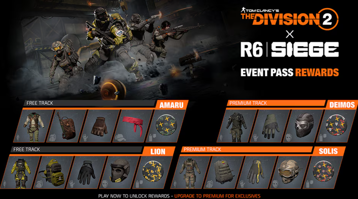 The Division 2 Gets Rainbow Six Siege Crossover - Rewards in the Style ...