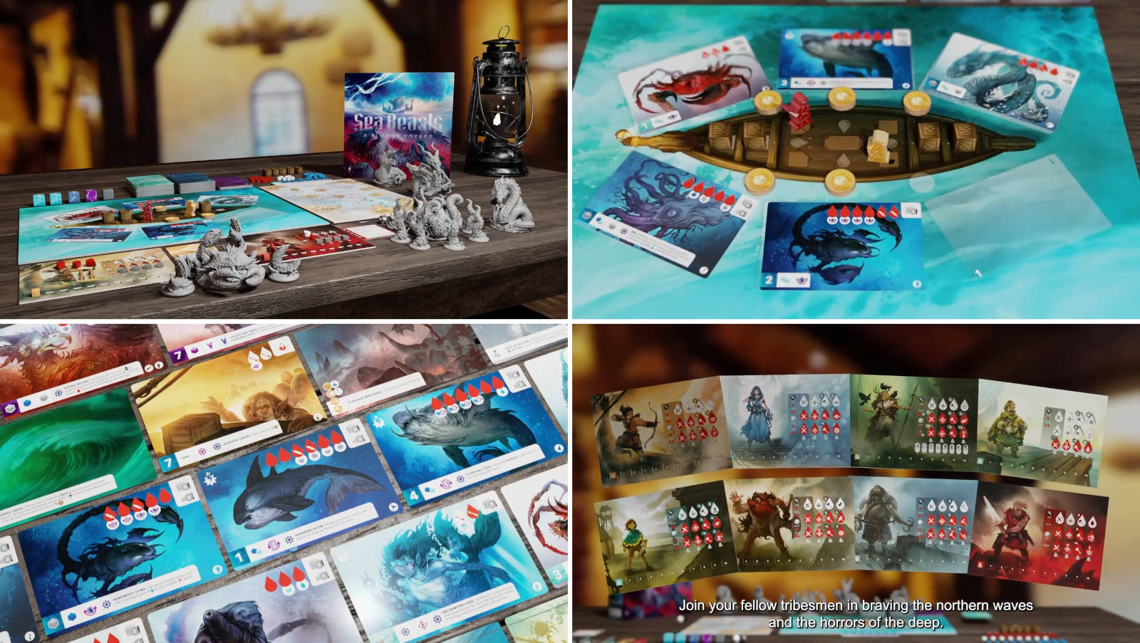 Викинги против морских чудовищ: настольную игру Sea Beasts: A Bloody ...