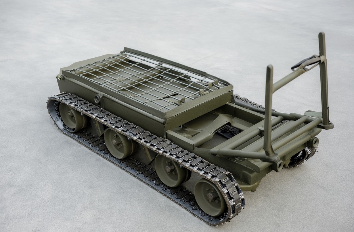 Tracked version of the "Ant" radio-controlled airfield for drones is ...