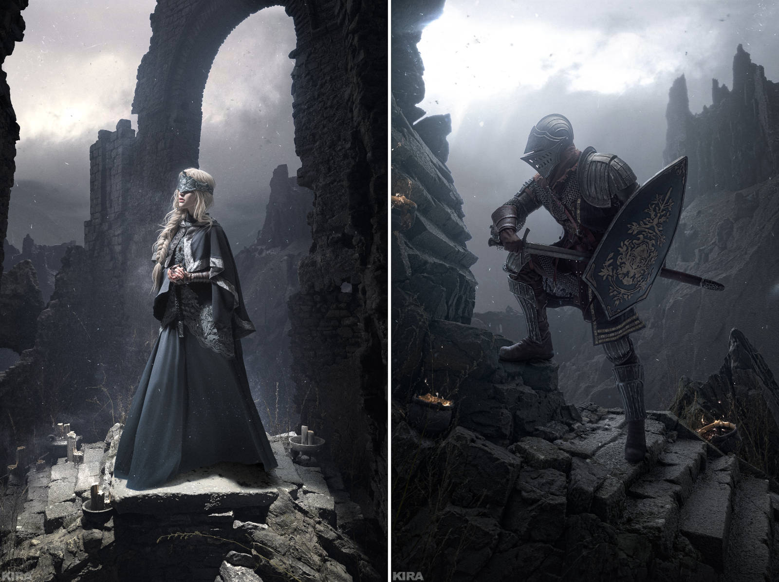 Cosplayers Portray Fire Keeper and Ashen One From Dark Souls III: “May ...