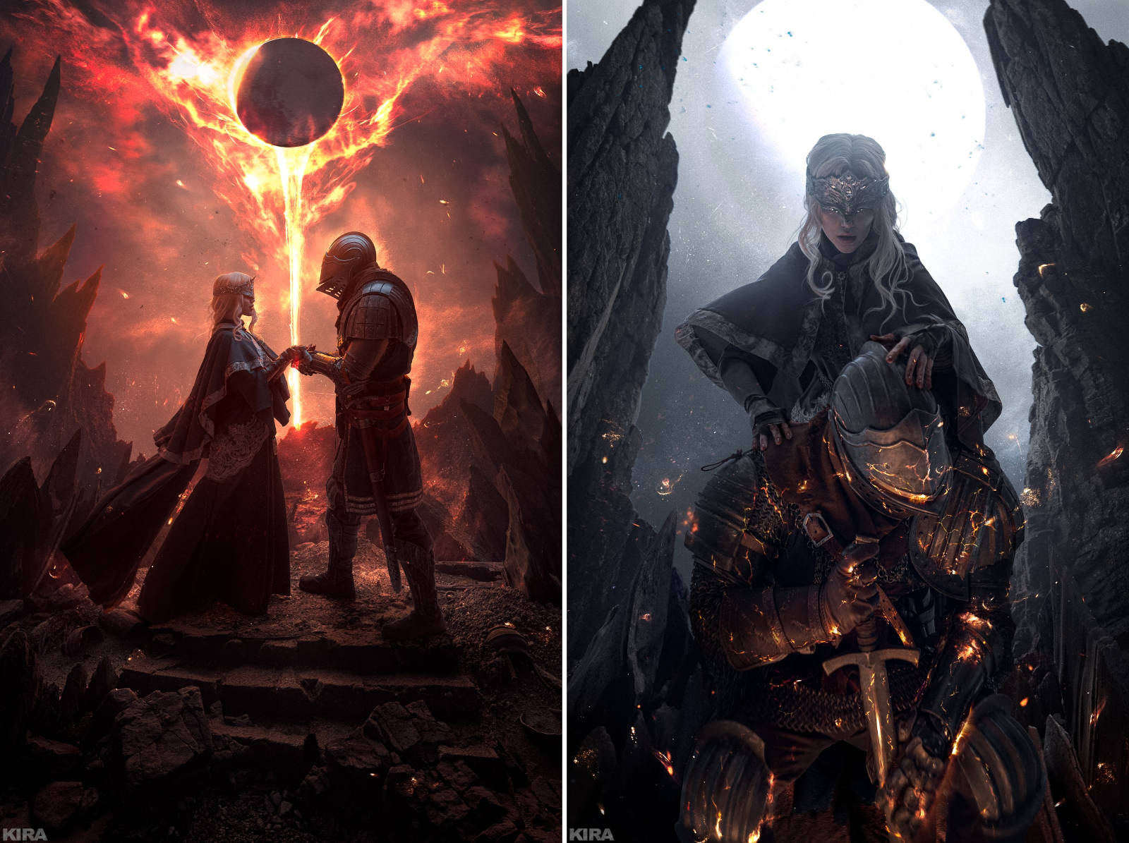 Cosplayers Portray Fire Keeper and Ashen One From Dark Souls III: “May ...