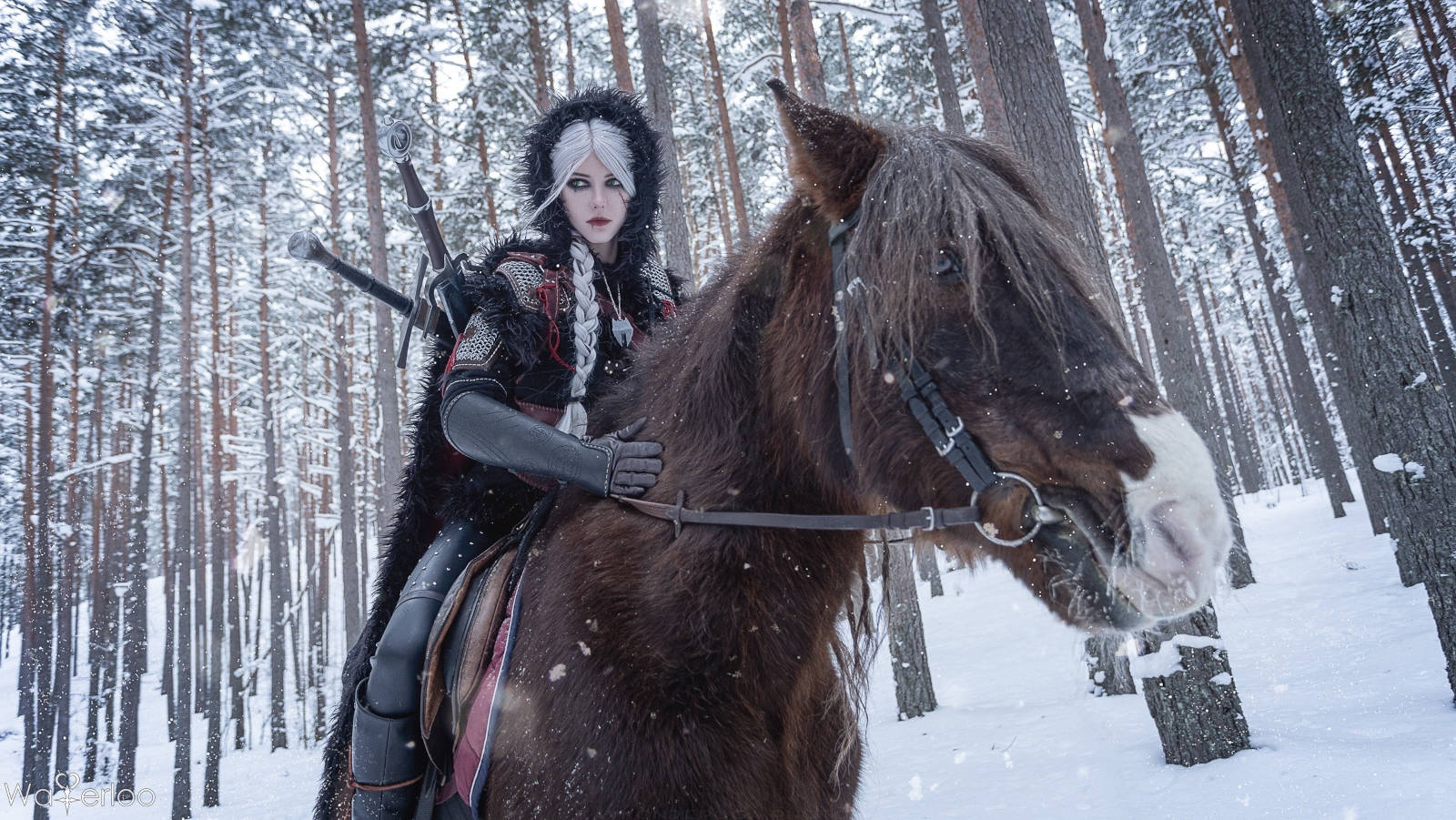 Cosplayer appeared as Ciri from "The Witcher 4": adventures in a snowy ...
