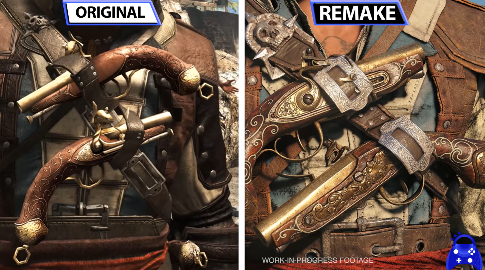 The gameplay and graphics of the Assassin's Creed IV: Black Flag remake ...