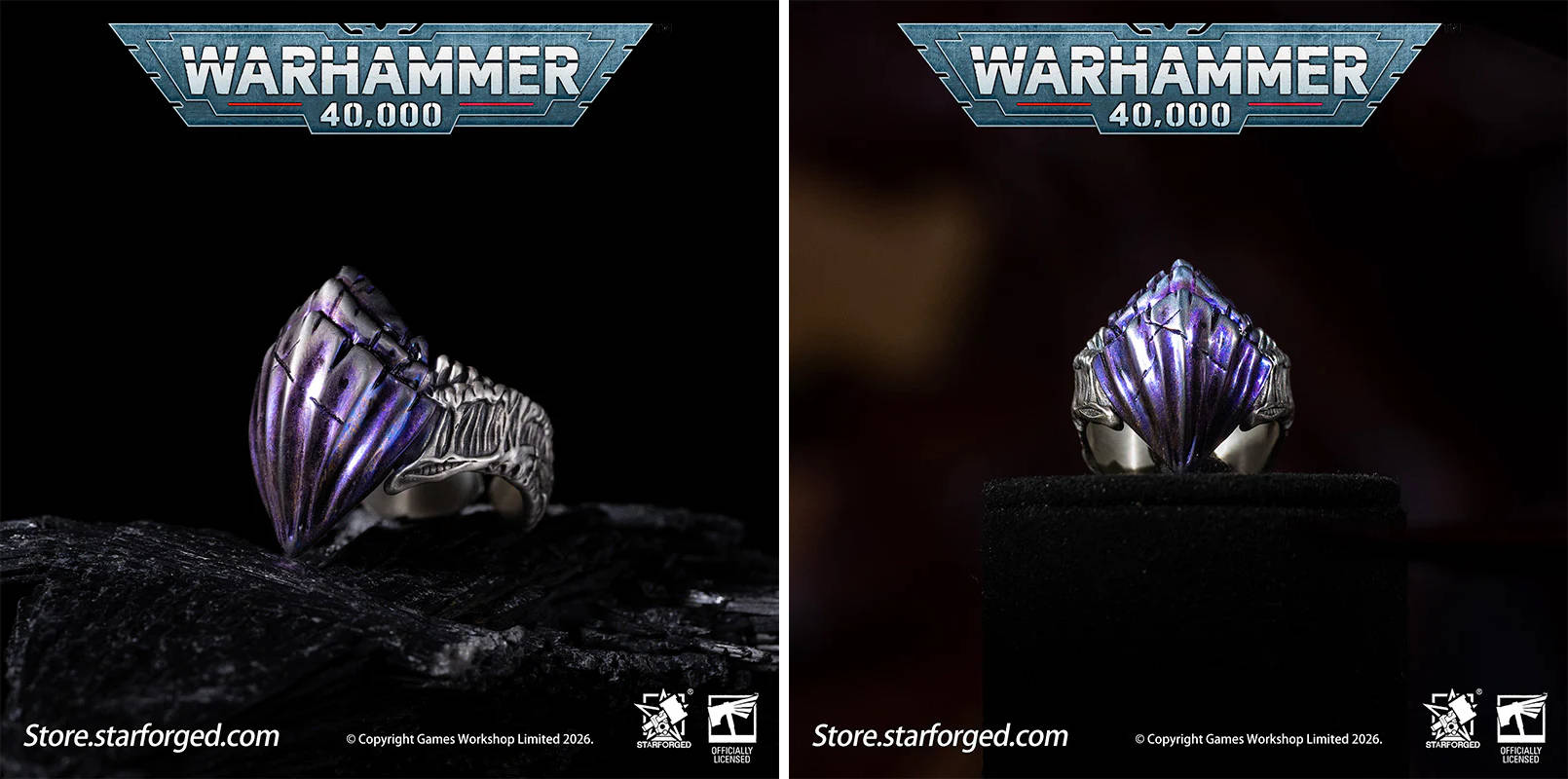 Starforged выпустила кольцо в виде панциря тиранидов из Warhammer ...