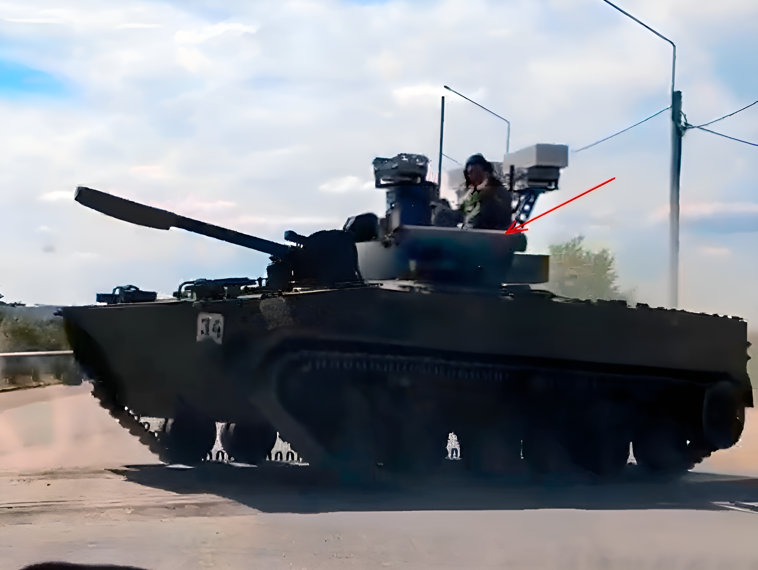 Появилось первое фото новой БМП-3 с ПТУР на башне и РЭБ